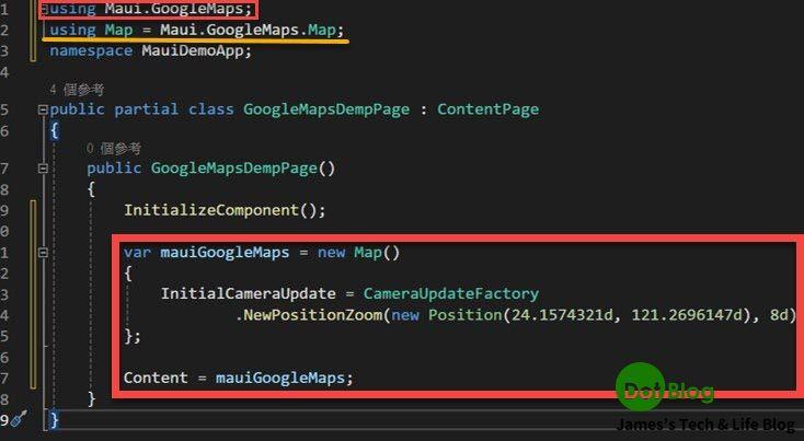 .NET MAUI + Maps / Google Maps for iOS (V) | James's Tech & Life Blog - 點部落